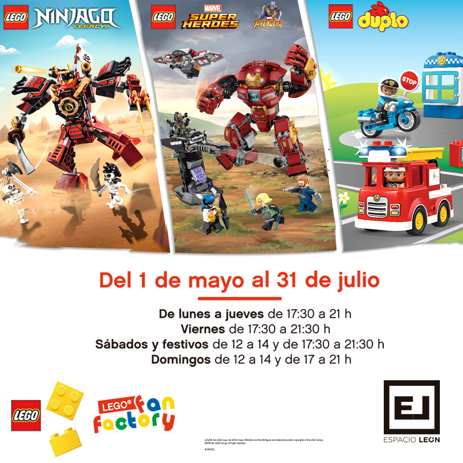 Lego Ninjago & Super Heroes en la LEGO© Fan Factory - Espacio León